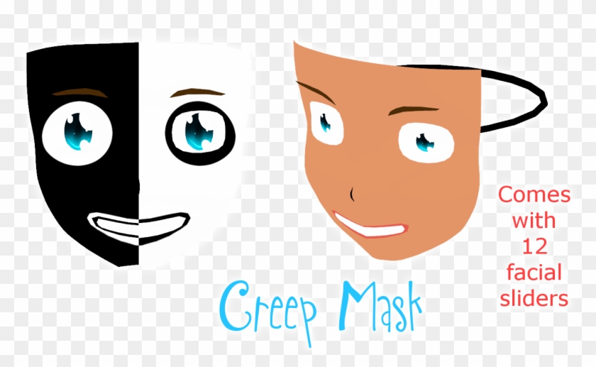 Dl] Creep Mask By Fabulous-goitsu - Mmd Mask - Free Transparent PNG ...